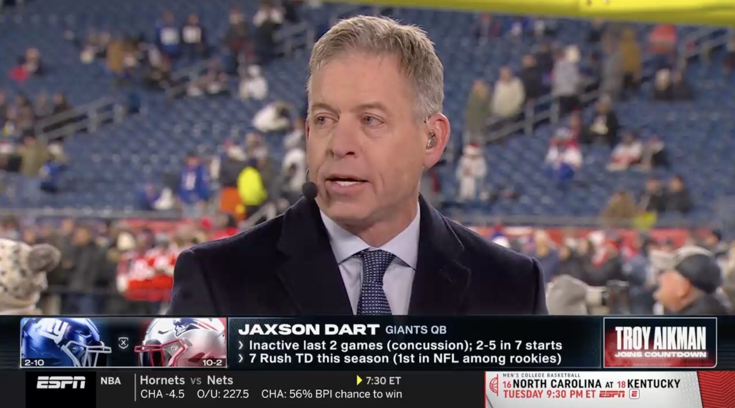 Troy Aikman sends clear message to QB