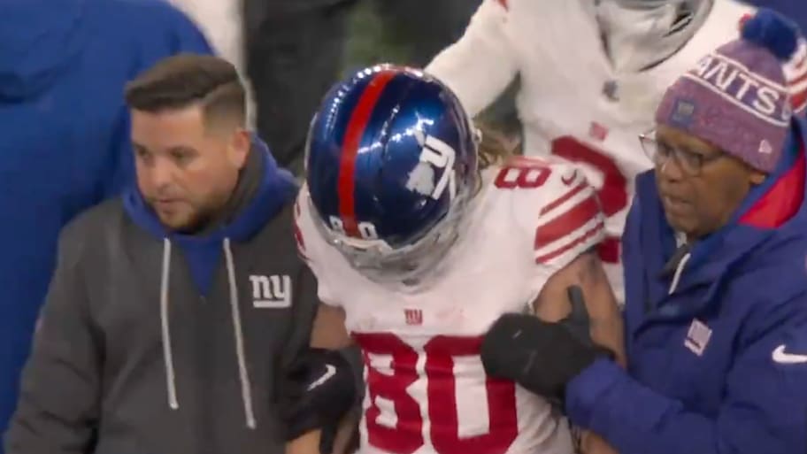 Giants Returner Literally Had the Paint Knocked Off His Helmet in ...
