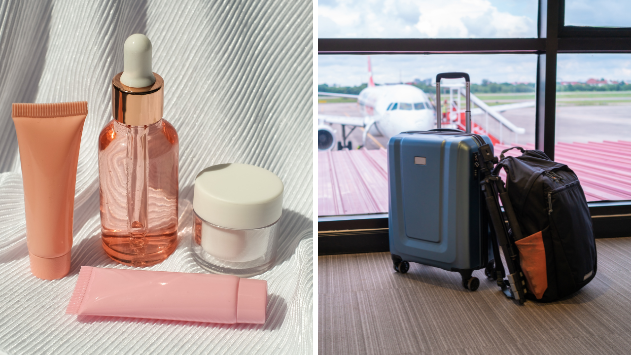 How To Carry Skincare While Flying (Without Messing Up Your Bag)