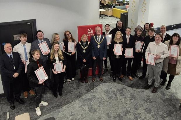 Mayor and Mayoress celebrate 'inspirational' young people of Barrow