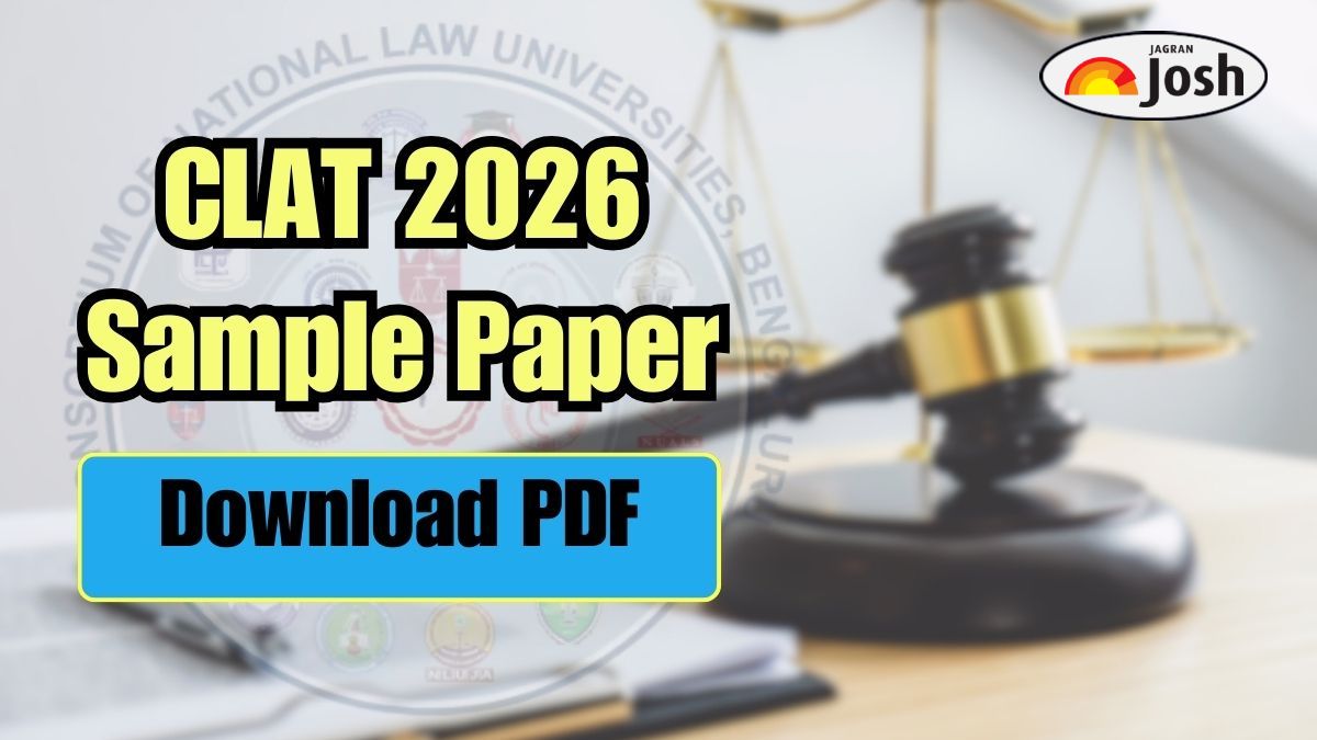CLAT 2026 sample paper by Consortium of NLUs, download official PDF for paper pattern & weightage