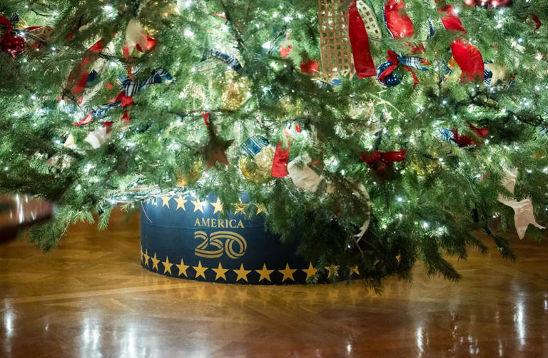 50 Christmas trees, 10,000 butterflies: Melania Trump gives a sneak ...