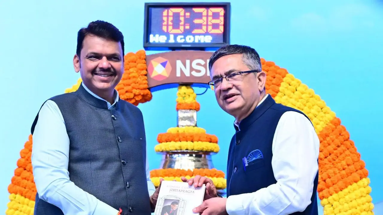IN PHOTOS CM Fadnavis attends listing of NMC Clean Godavari Bonds at ...