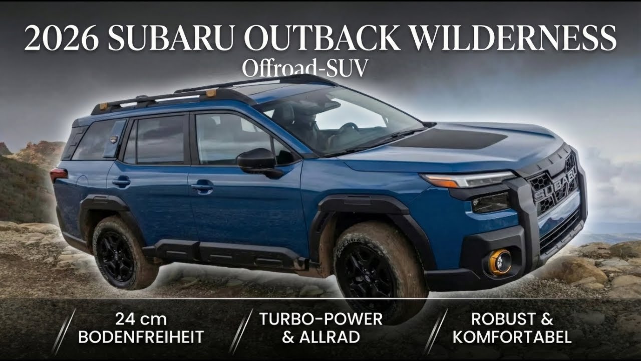 2026 Subaru Outback Wilderness – Offroad-SUV mit 24 cm Bodenfreiheit
