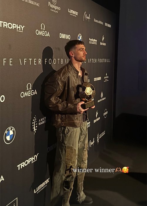 Troy Parrott gives full credit to girlfriend Lauren as he wins fashion ...