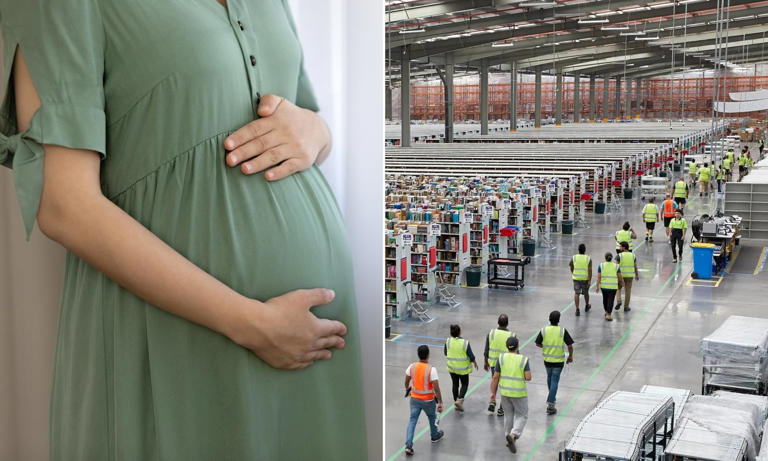Pregnant Amazon warehouse worker sacked via TEXT MESSAGE wins the ...