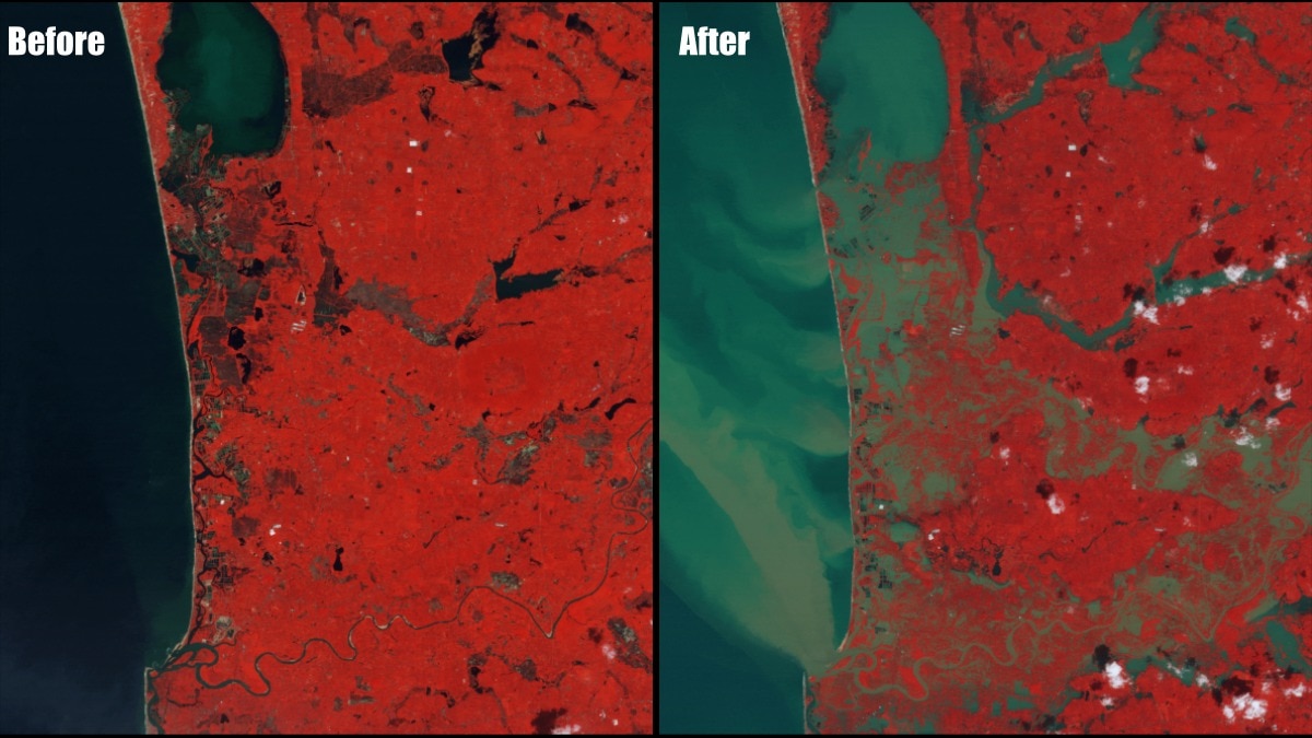 Watch: Satellite captures devastating floods in Sri Lanka from space