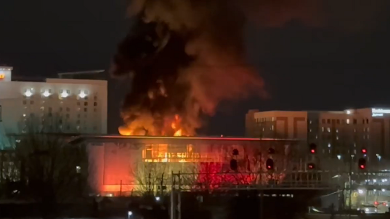 North Carolina fire: Raleigh convention center engulfed in massive ...