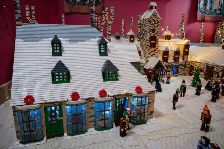 Lego-loving couple build Harry Potter’s Hogsmeade out of 200,000 bricks