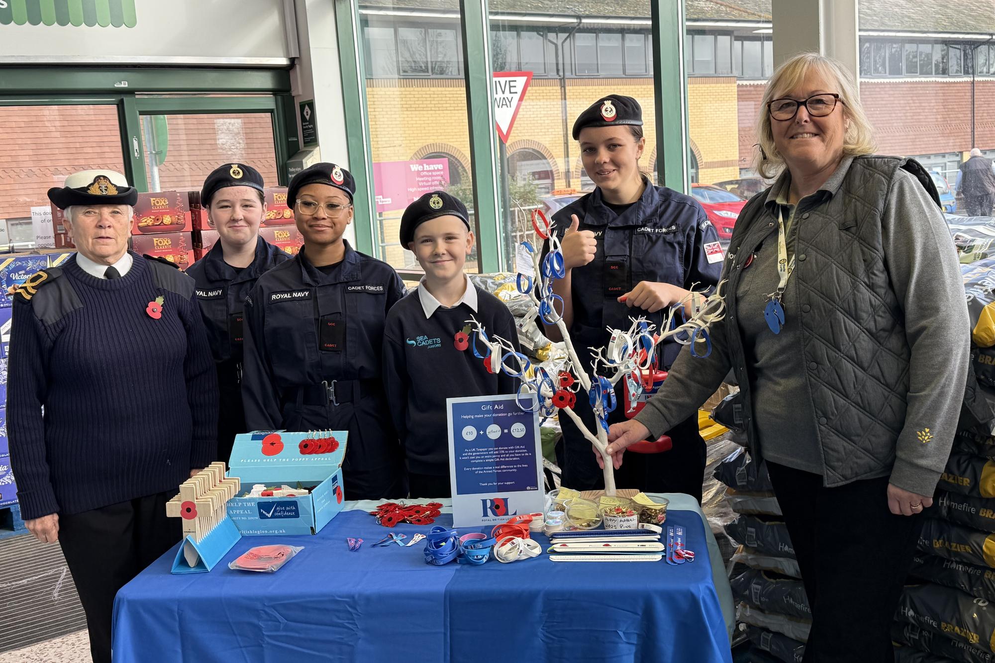 Morrisons in Littlehampton records record total for 2025 Poppy Appeal
