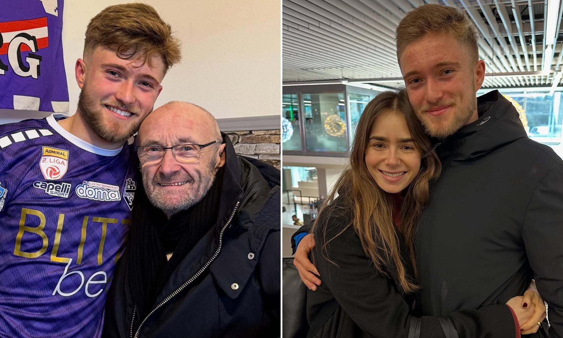 Proud dad Phil Collins jets out to support his son after transfer - to ...