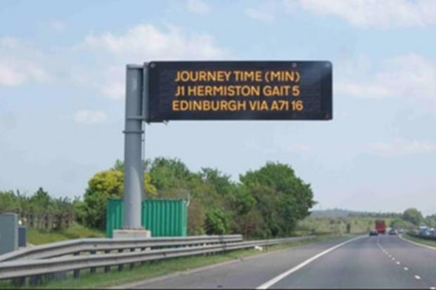 Major £25m project to replace motorway signs across Scotland
