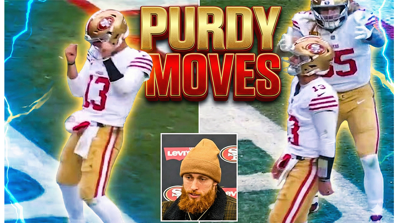 George Kittle LOSING IT After Brock Purdy Breaks Out the Dougie in ...