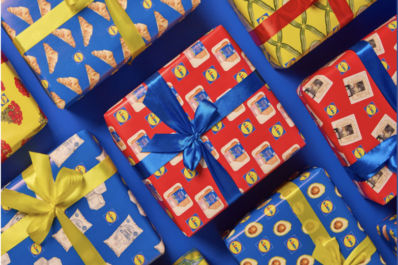 Lidl launches wrapping stations with paper based on what we all buy