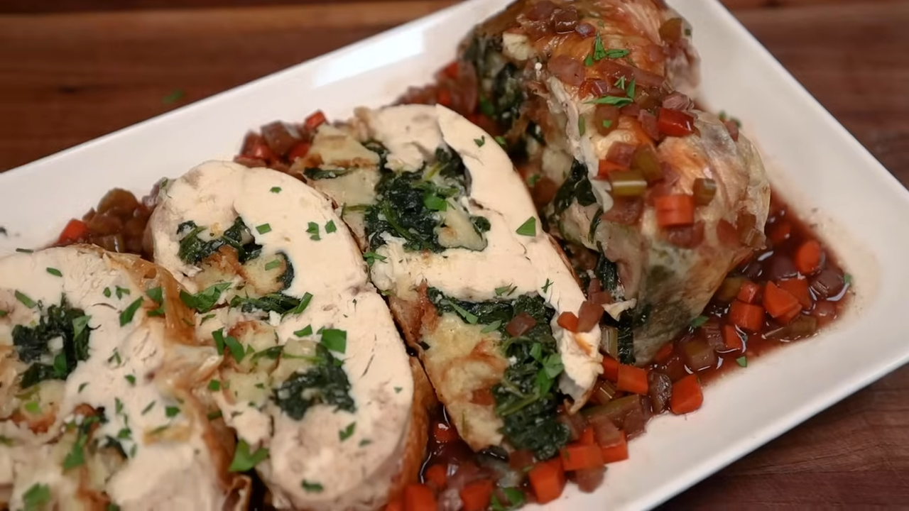 The legendary Jacques Pépin's chicken ballottine