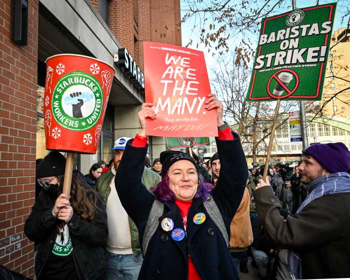 Mayor-elect Mamdani, Sanders join Starbucks workers on picket line in ...