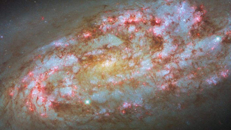 Hubble Space Telescope Captures Flocculent Spiral Galaxy