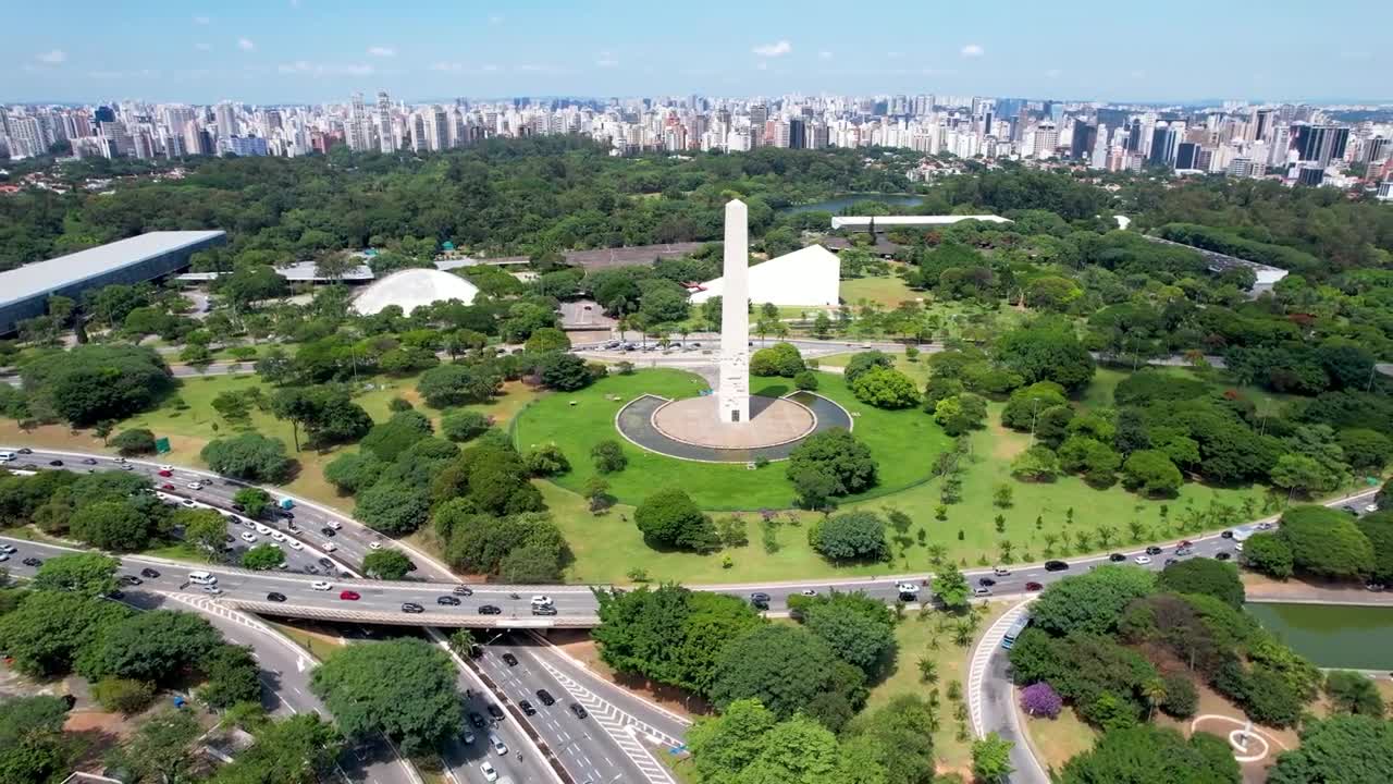 São Paulo, Brazil: Drone Views of Ibirapuera Park