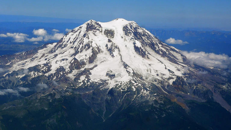 Mount Rainier fell 20 feet and the summit is shifting south