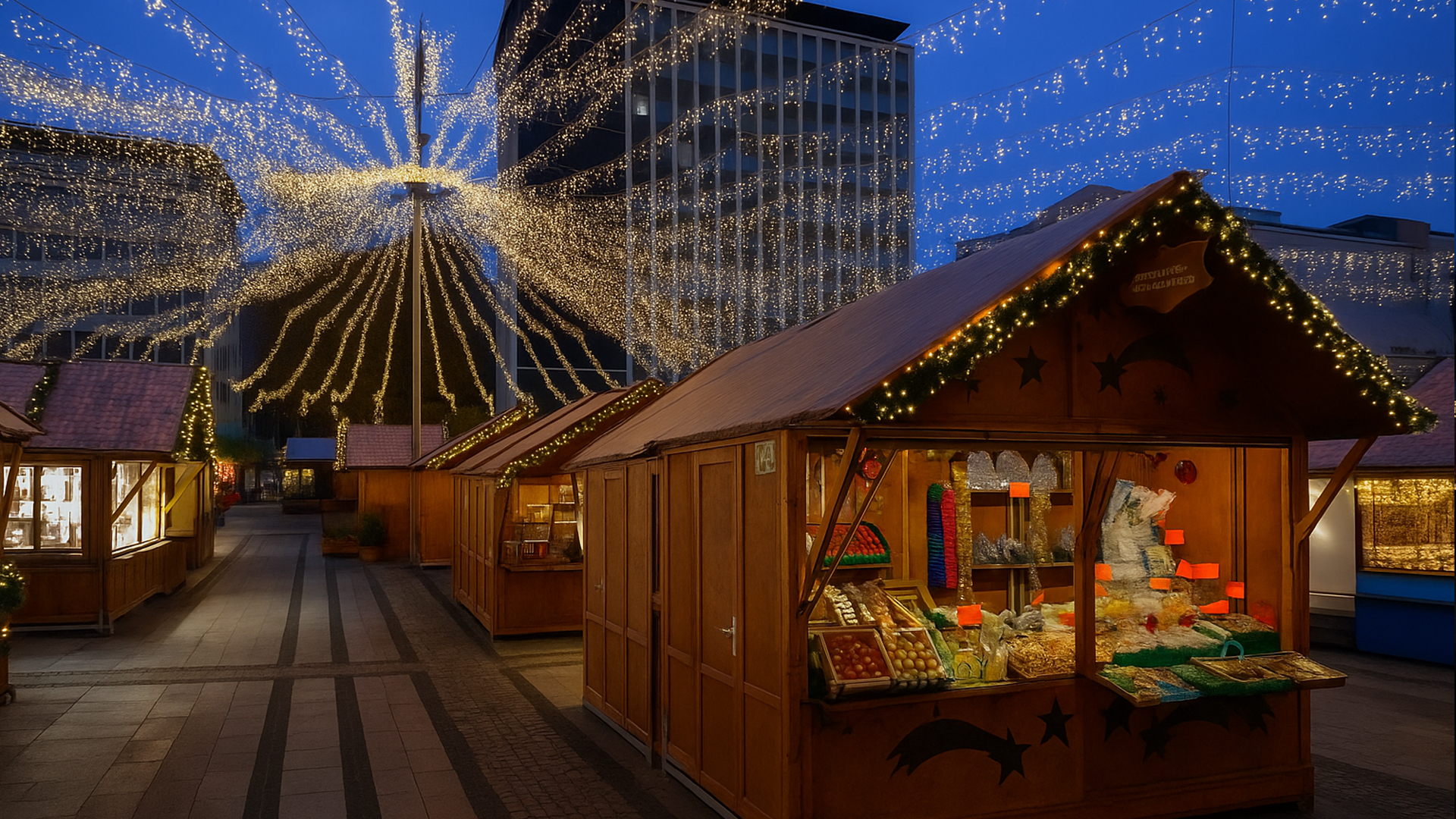 Essen Christmas: Scenic Market Walk in Germany (4K)