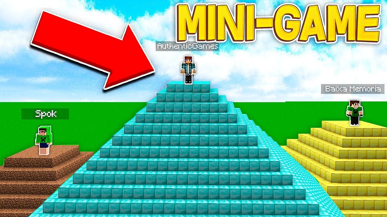 O rei da montanha no Minecraft