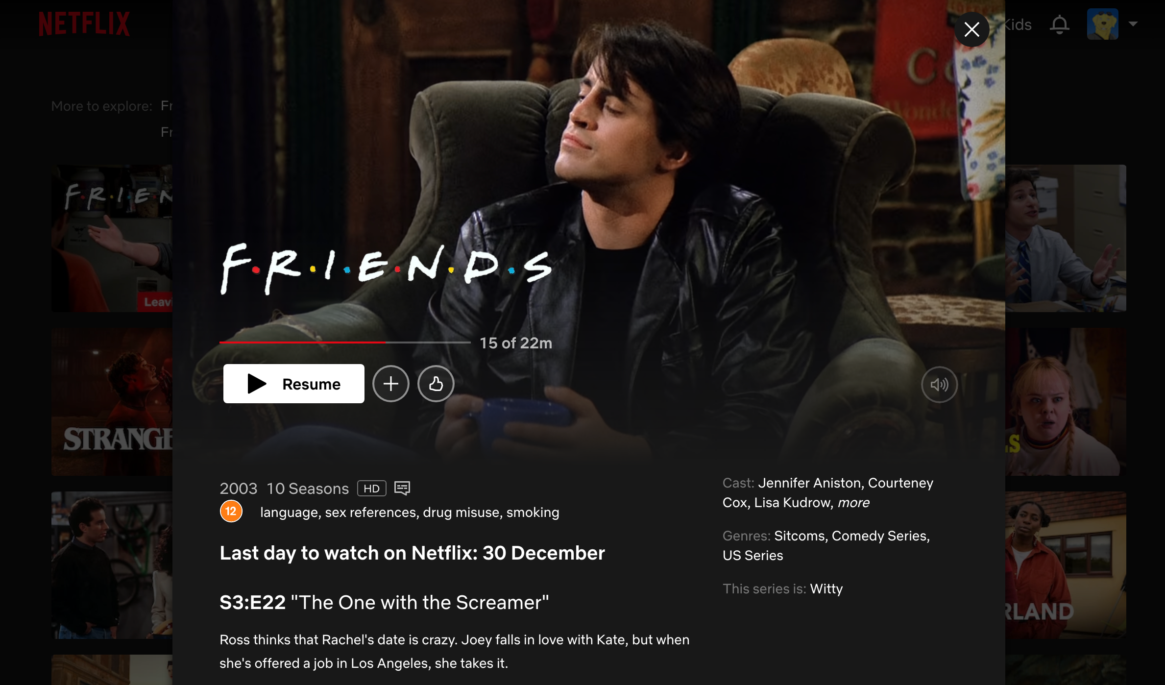 Netflix to remove fan-favourite Friends by the end of the year