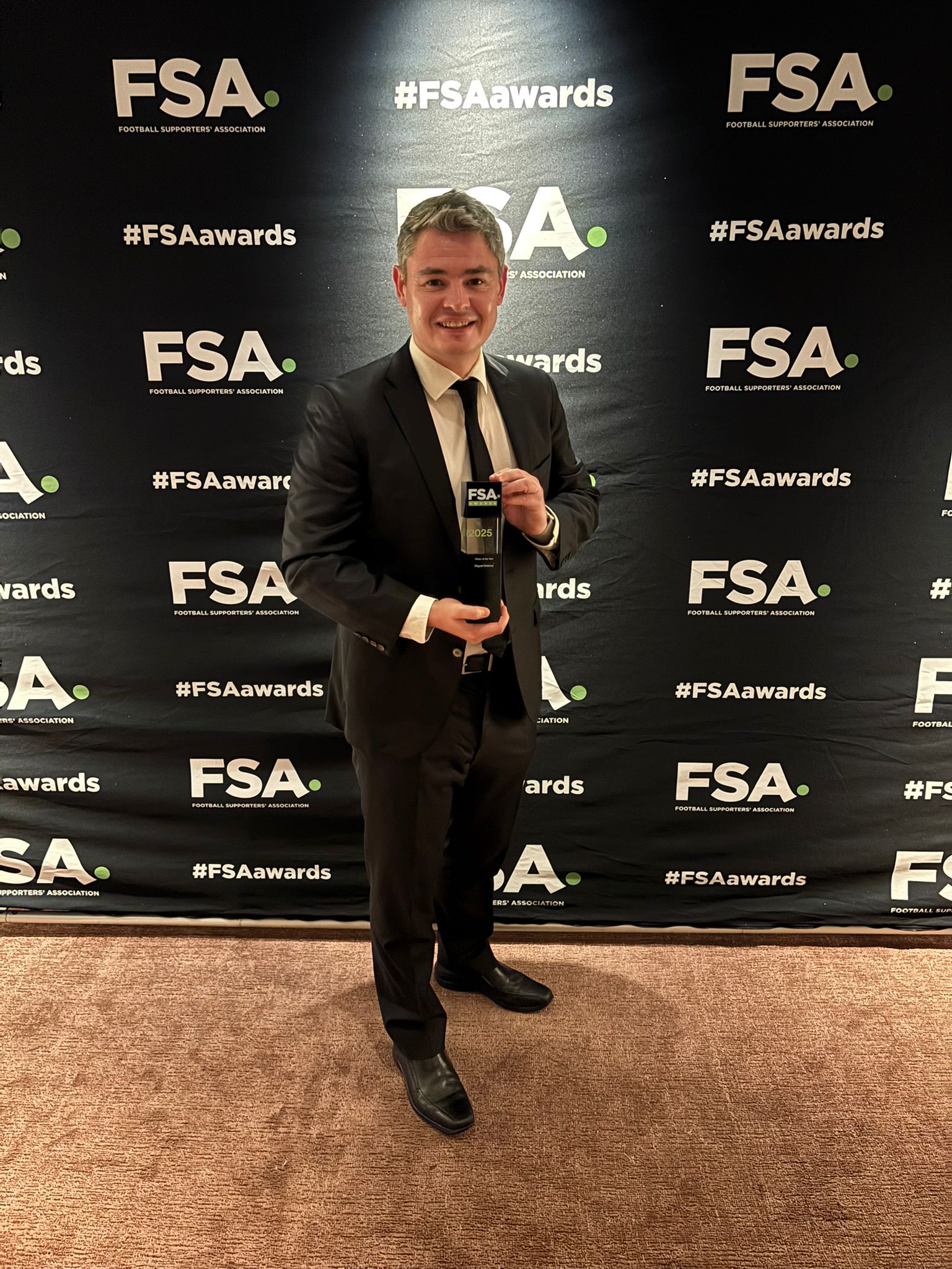 Miguel Delaney and Adam Clery land top prizes at FSA Awards 2025