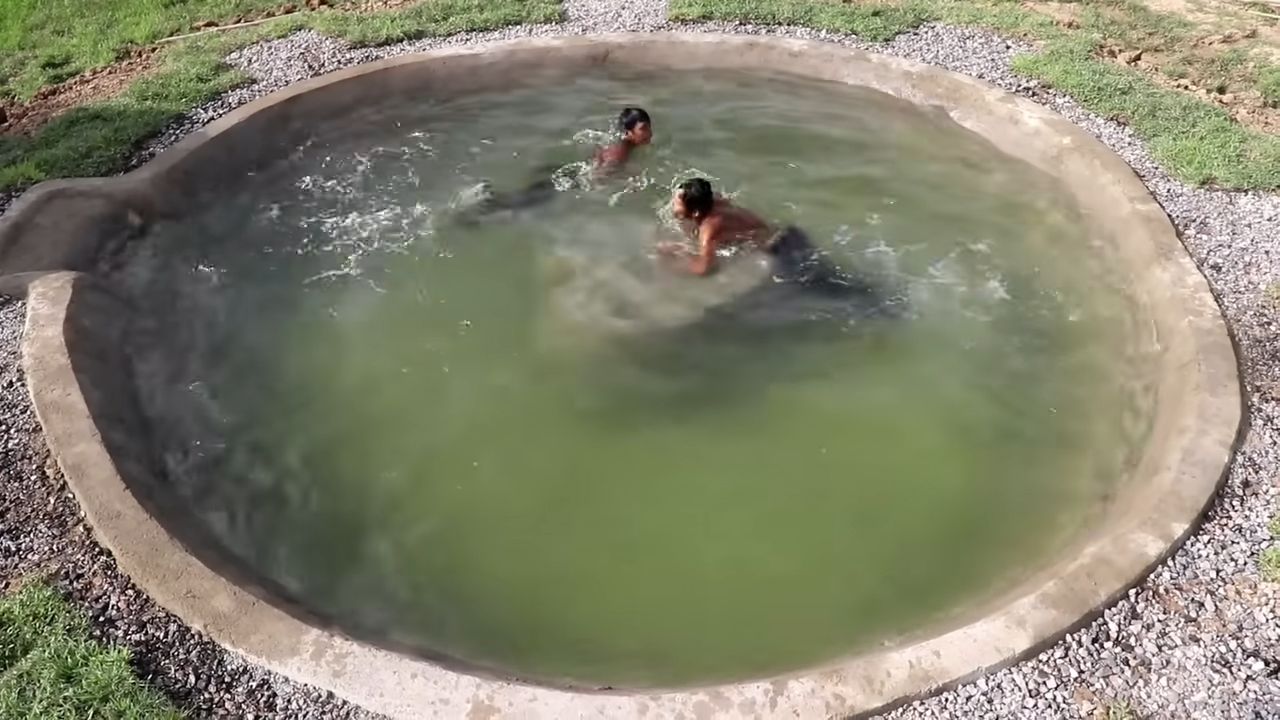 A $0 hand crafted underground pool hidden in the wild more peaceful ...