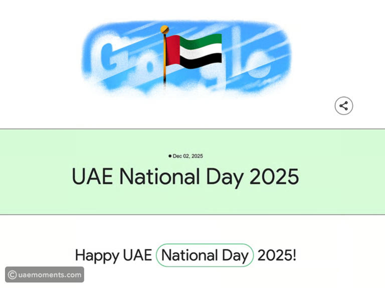 Google Doodle Marks UAE's 54th National Day With Tribute to National ...