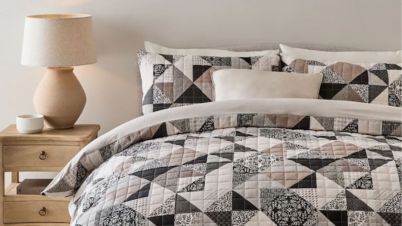 Next's quilted duvet cover isn't just pretty, it can also warm up your bed