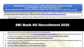 SBI Bank SO Recruitment 2025: Registration Process For 1042 Specialist ...
