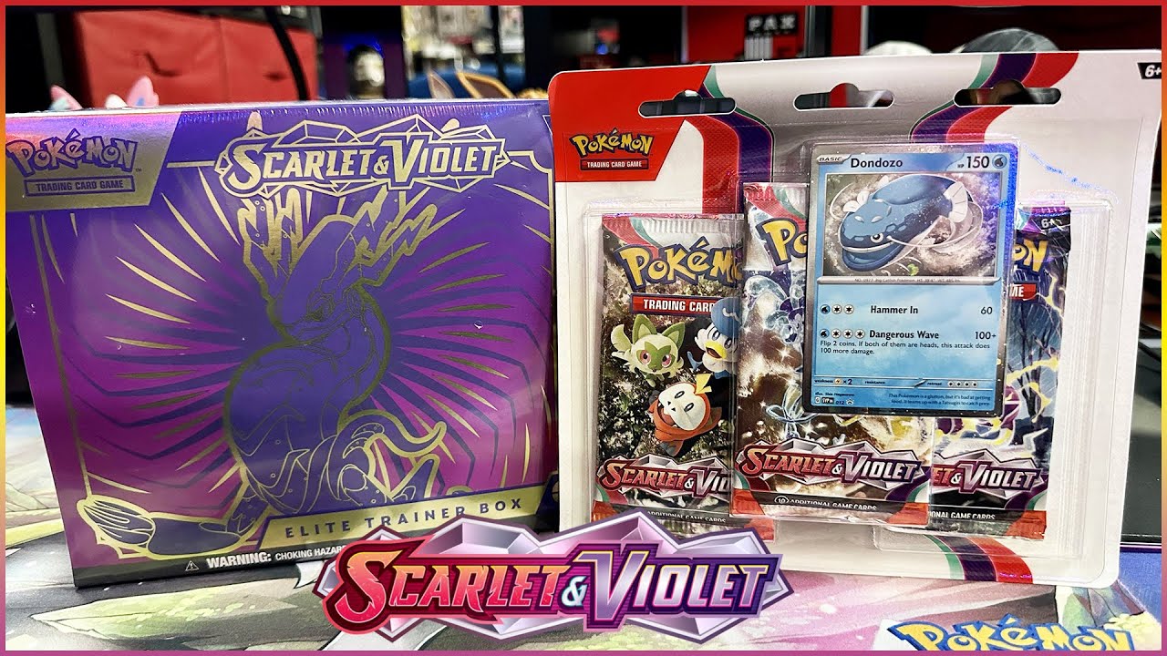 Pokemon Violet Elite Trainer Box Unboxing