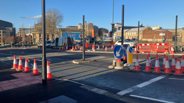 The major Bradford road that will be closed this week