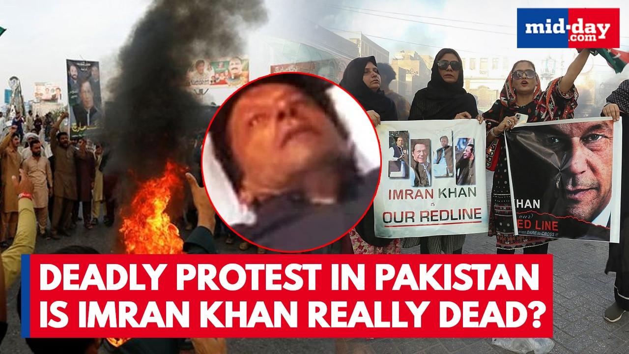 Massive protests in Pakistan over Imran Khan death rumors, protestors ...