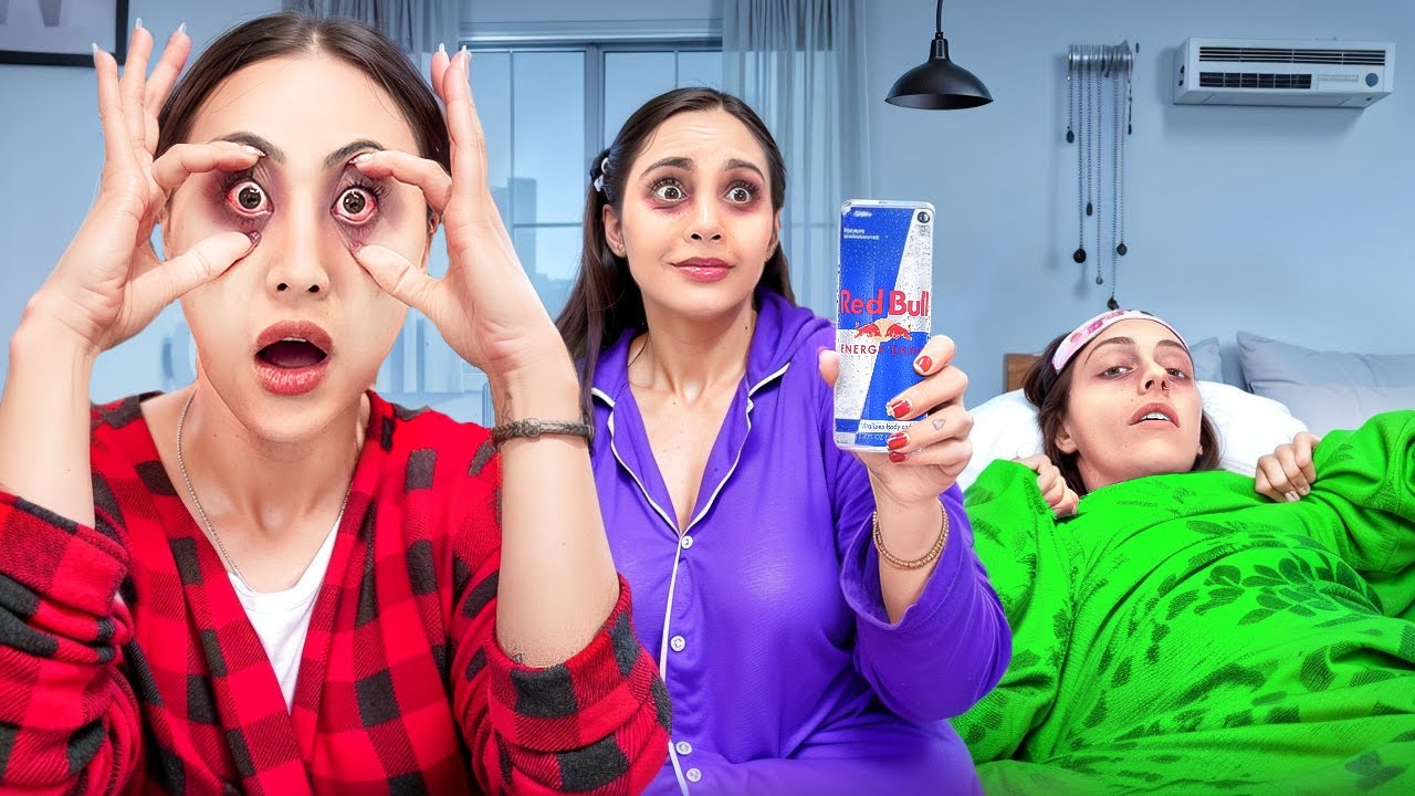 Who can stay awake the longest? Slumber party showdown