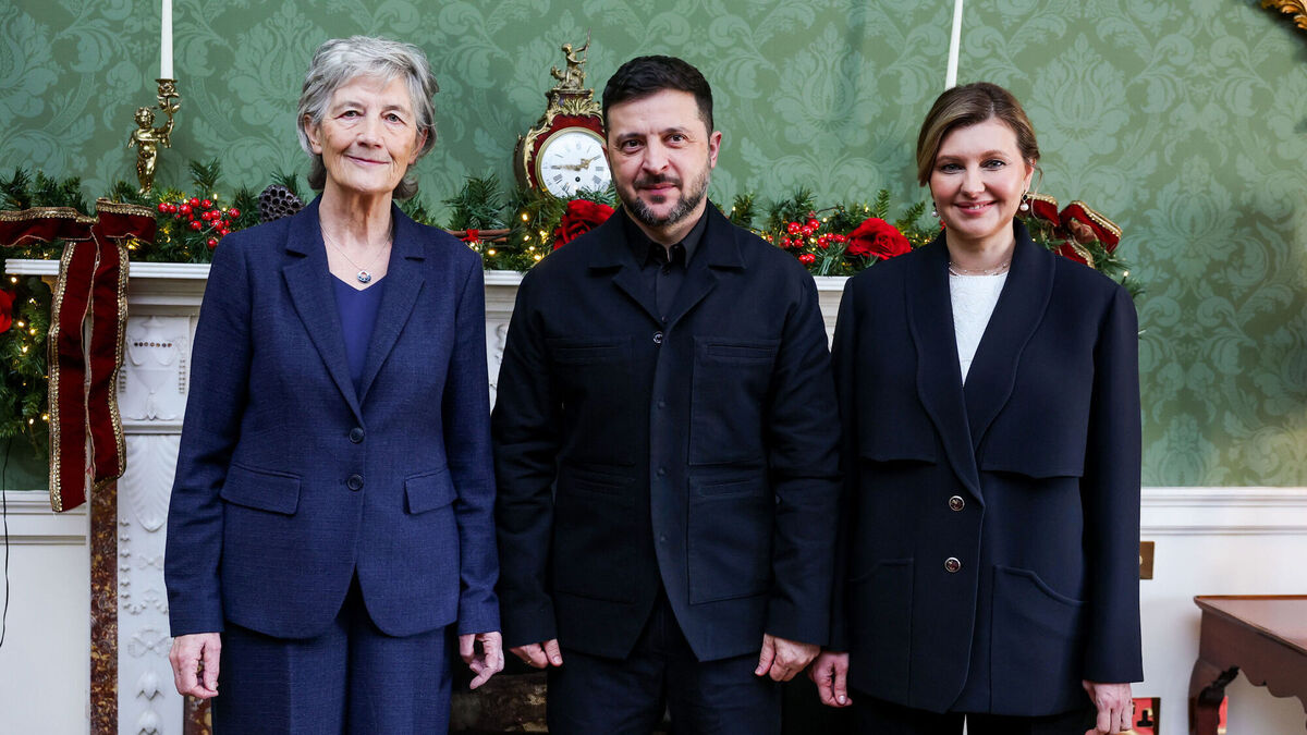 'It is a great honour to visit Ireland': Ukrainian flag and Christmas ...