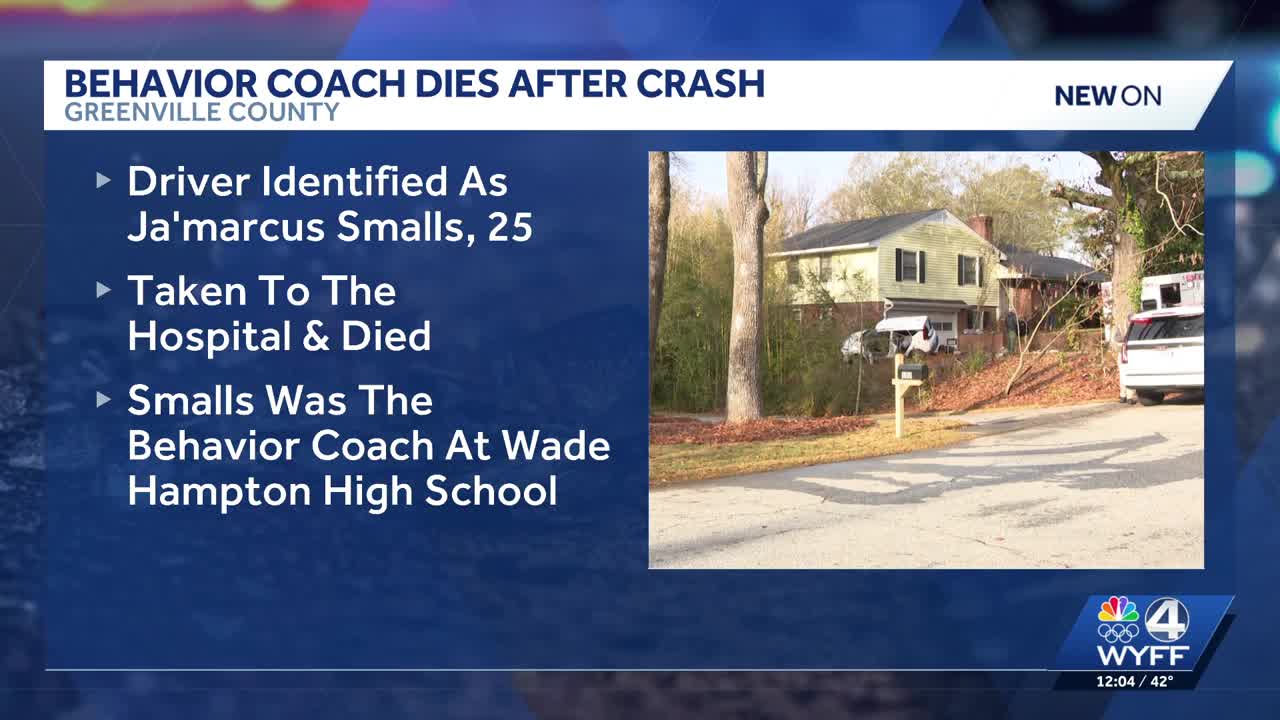 Behavior coach at Wade Hampton High School dies after crash