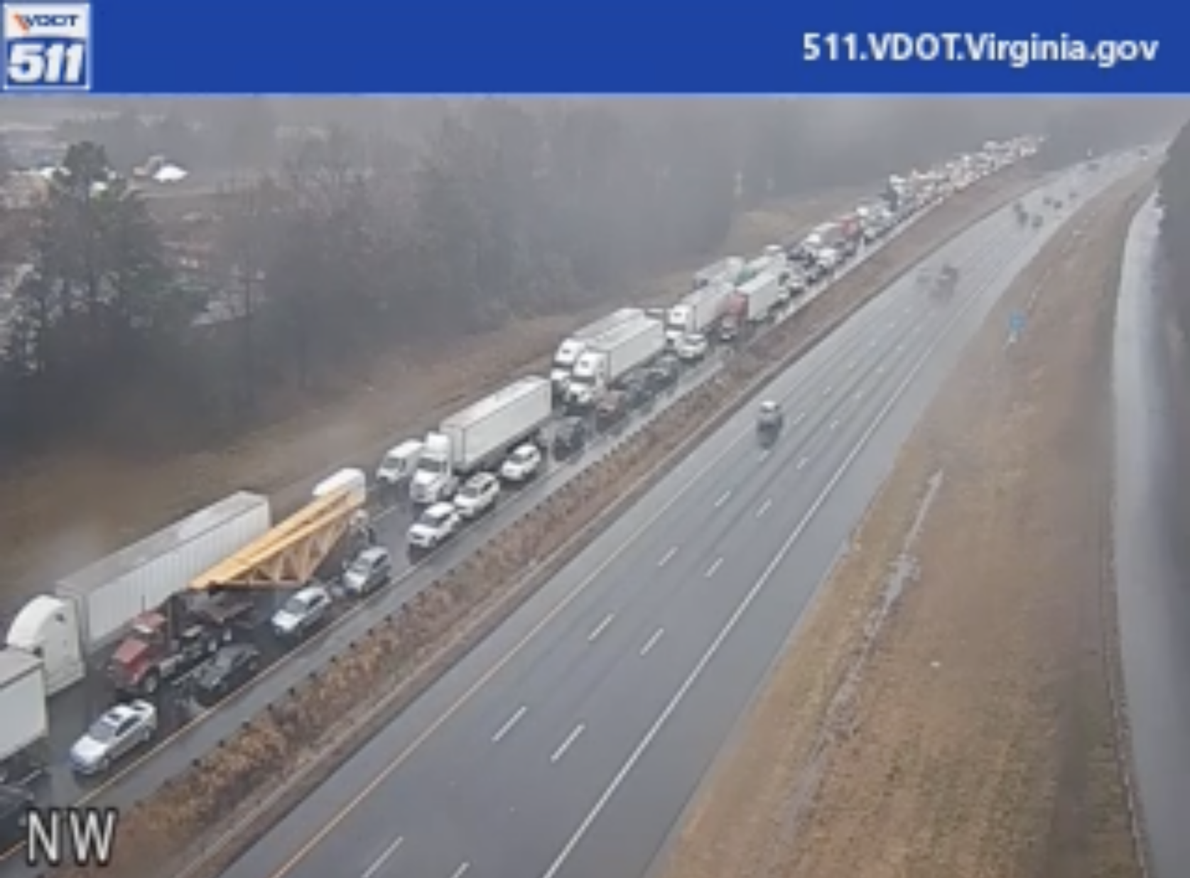 Updated: Passenger dies after multi-vehicle crash on I-95 in Spotsylvania