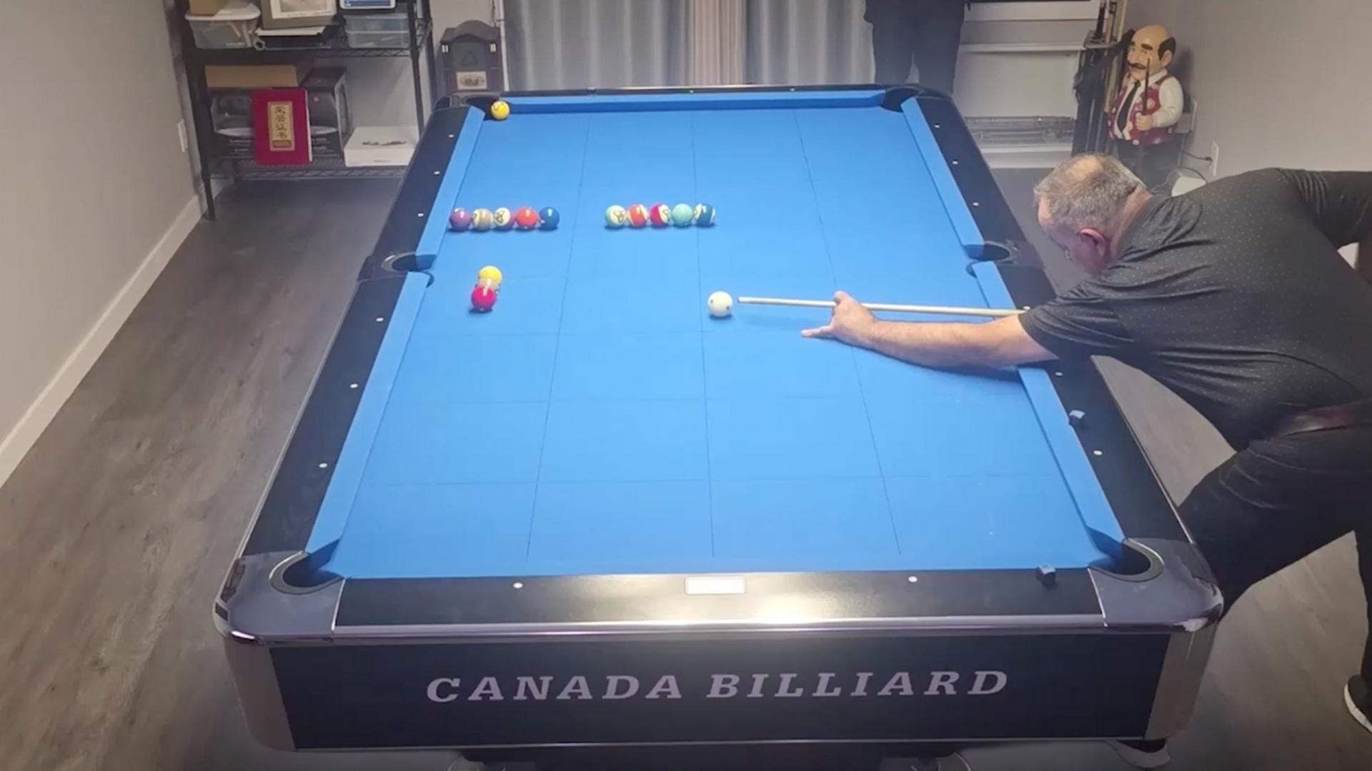 Most pool trick shots completed in one hour 71 by Nick Nikolaidis