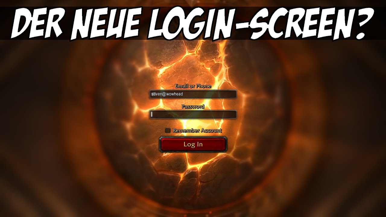 Hoffentlich nur ein Platzhalter: Das soll der neue Login-Screen von The ...