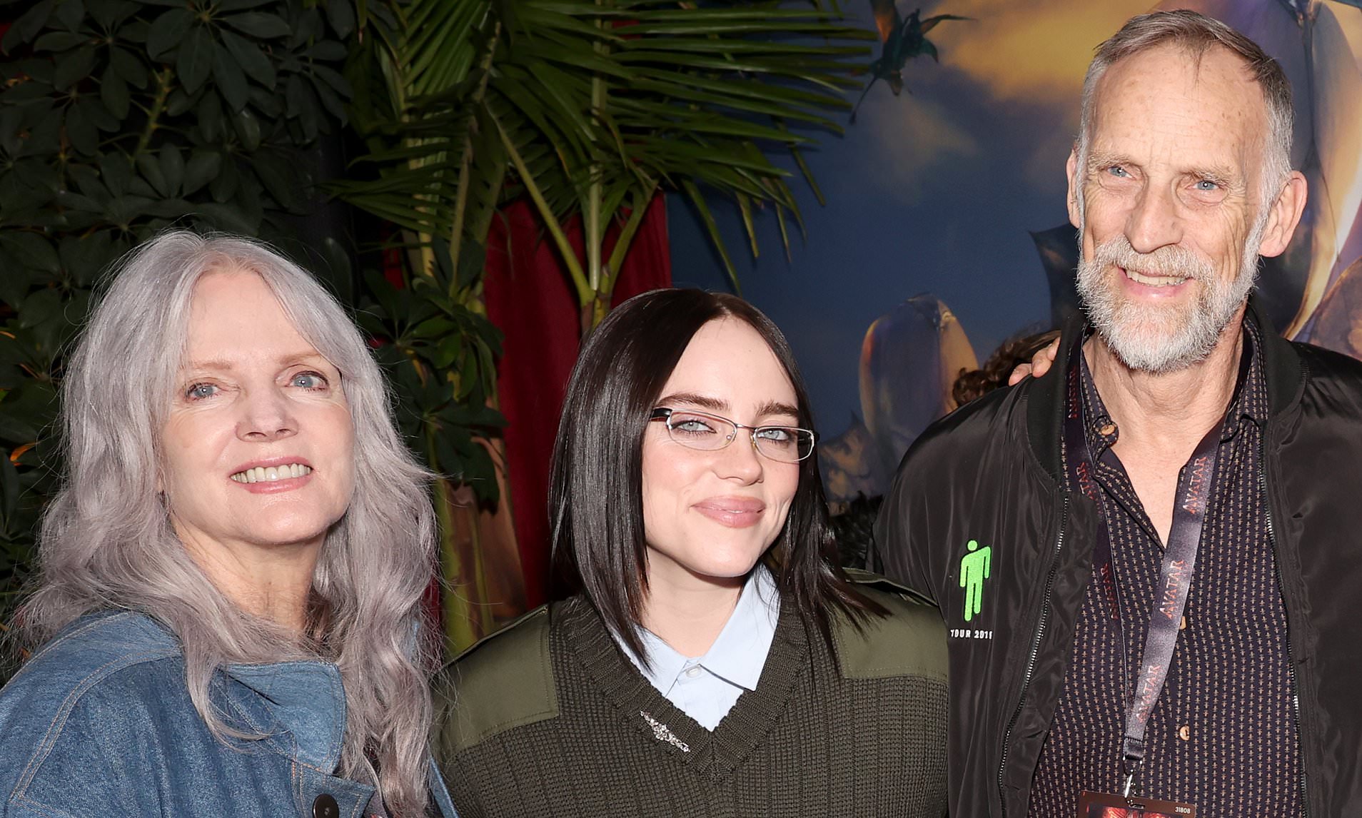 Billie Eilish poses for rare photo with her parents whom she is still living with