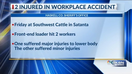 Two injured by front-end loader in southwest Kansas