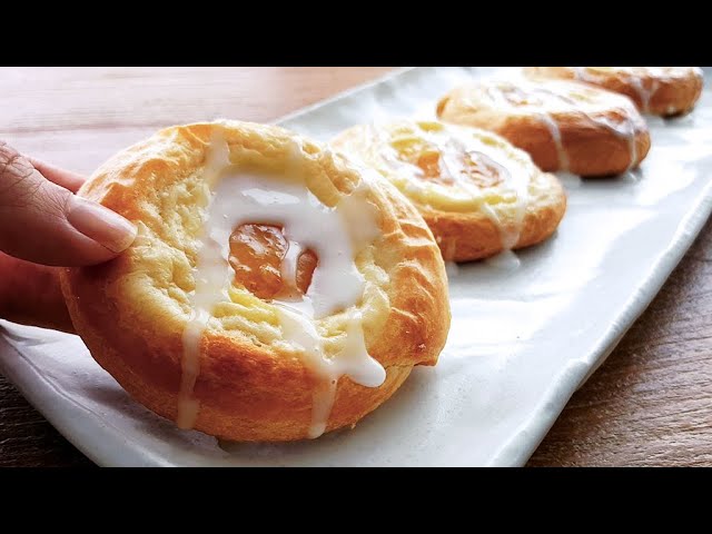 10-min prep crescent roll cream cheese Danish | Easiest baking recipes