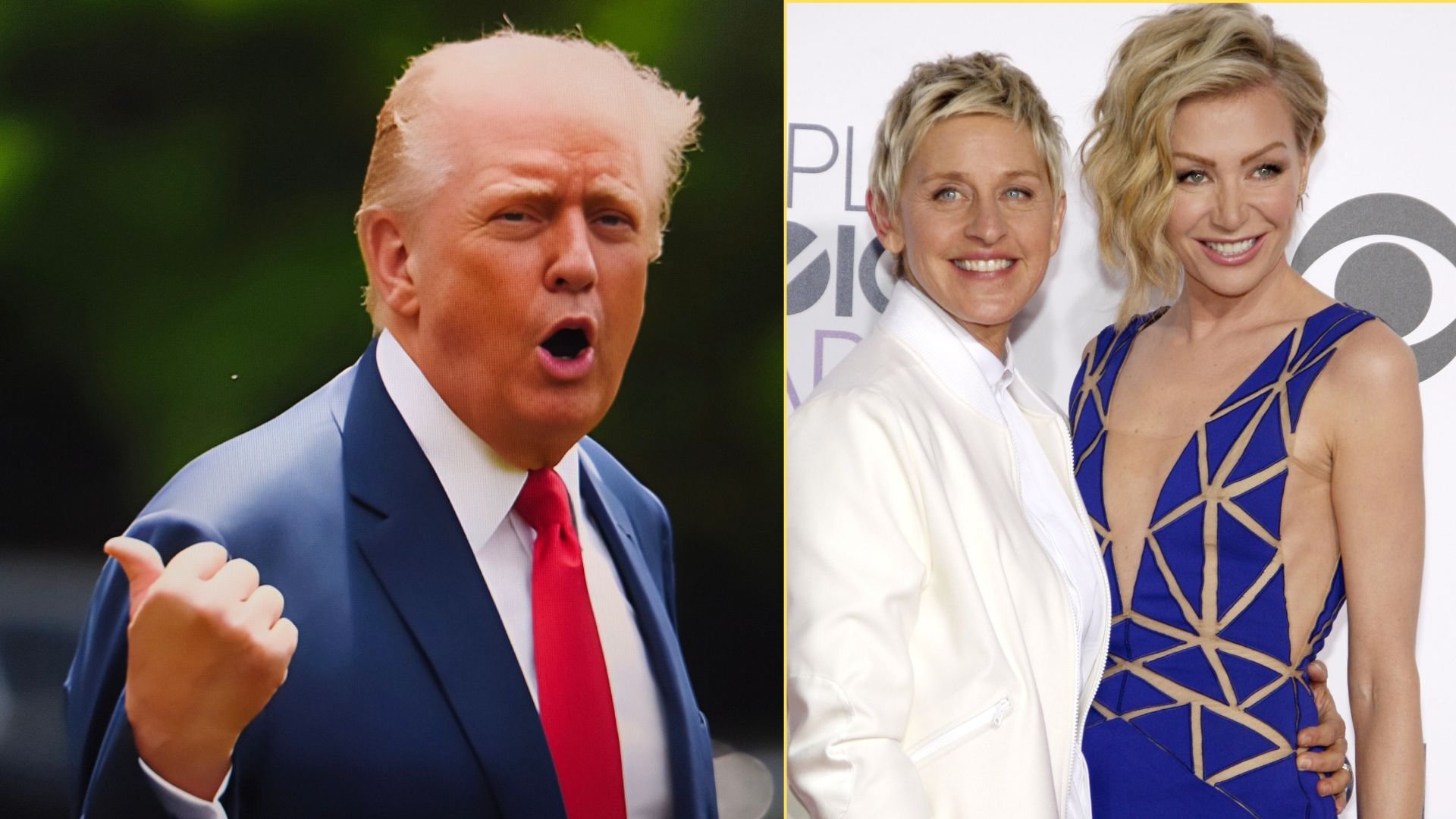 Ellen DeGeneres z żoną uciekły z USA po wygranej Trumpa. Teraz wracają ...