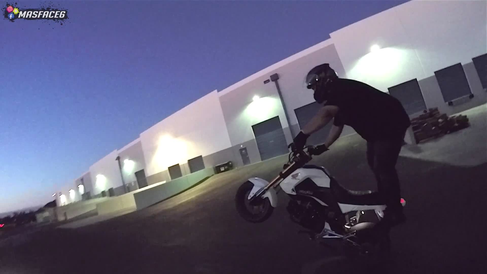 Tutorial demonstrates using rear brake lever to control wheelie height ...