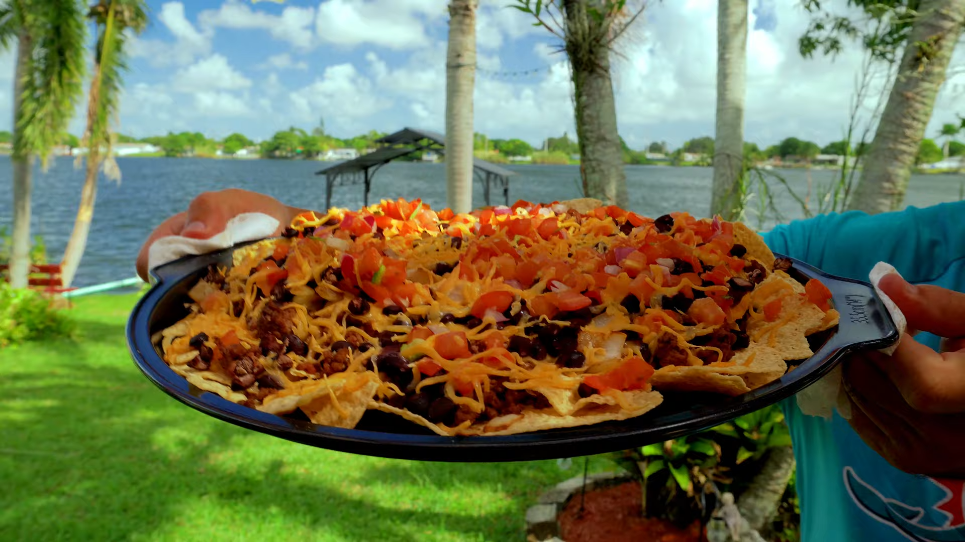 These loaded nachos will fire you up for any game night