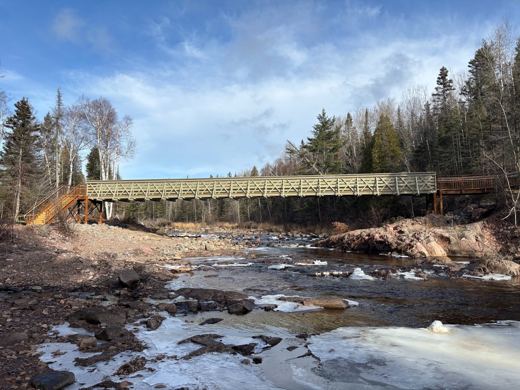 One of Minnesota's most popular state parks has a new pedestrian bridge ...