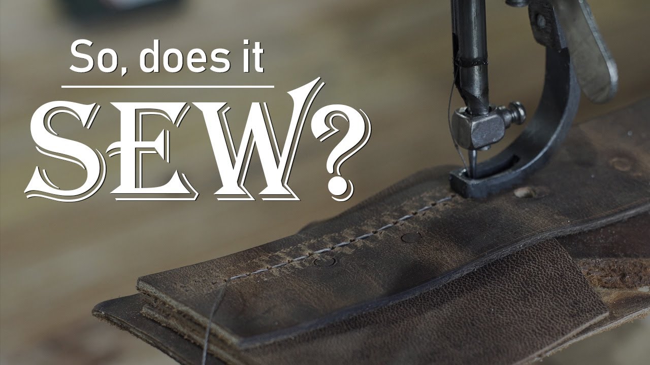 Does it sew? Testing out the motorized leather patcher