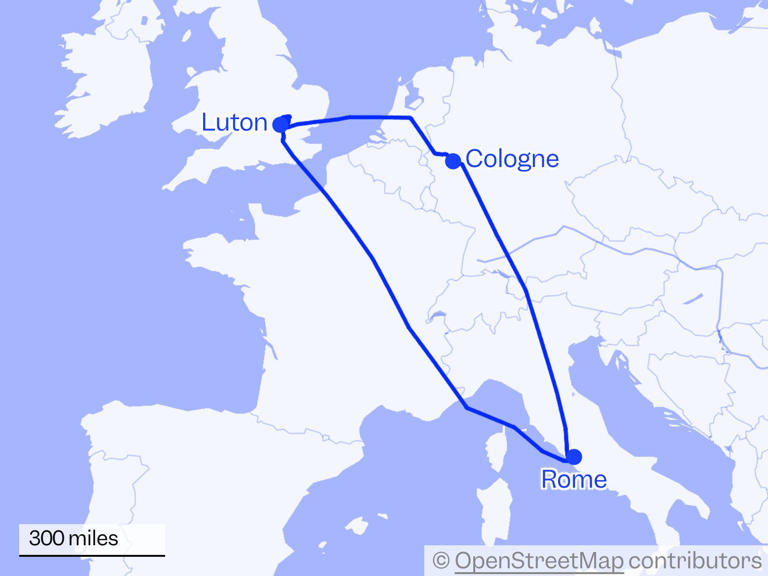 Passengers flying from Rome to London ended up in Germany, then back in ...