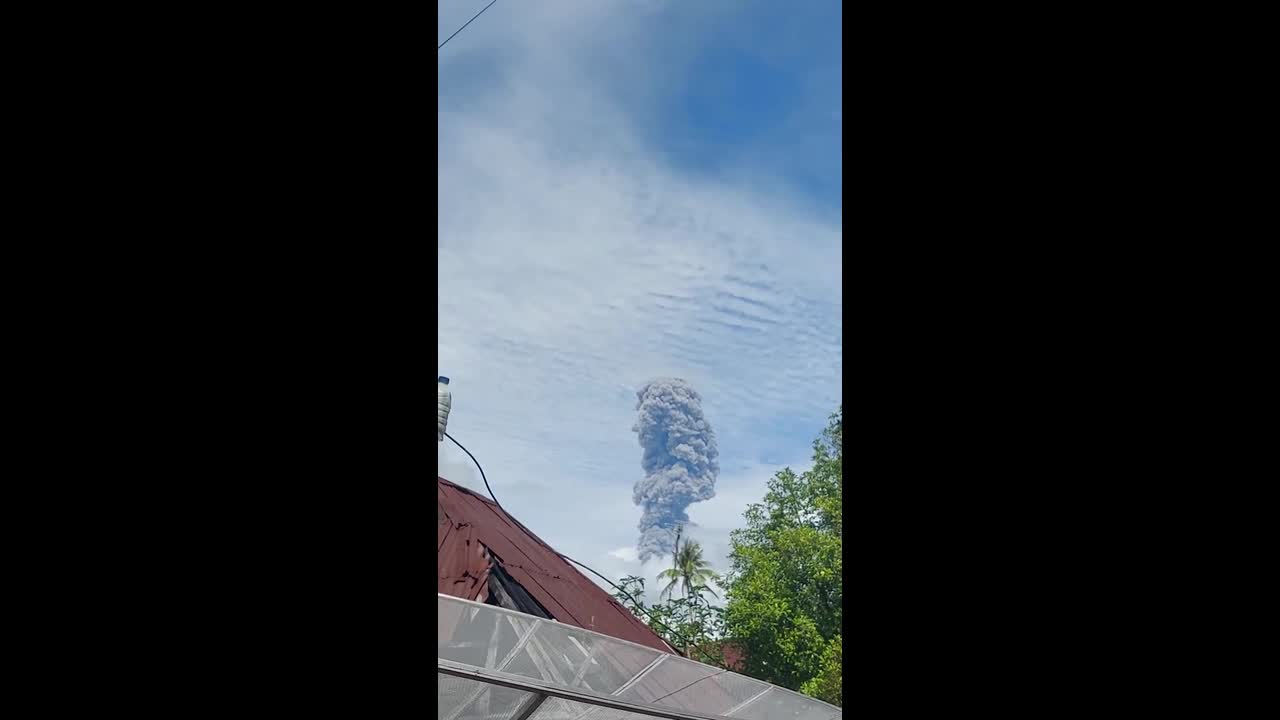Mount Marapi volcano erupts in Indonesia causing panic for residents